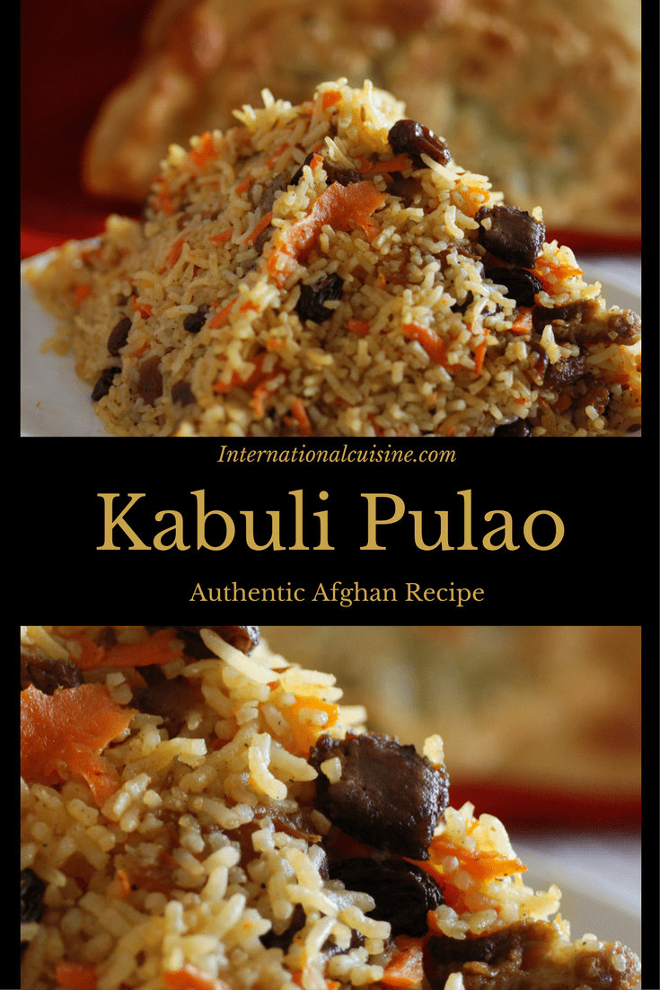 Kabuli Pulao - Afghan Rice dish Recipe