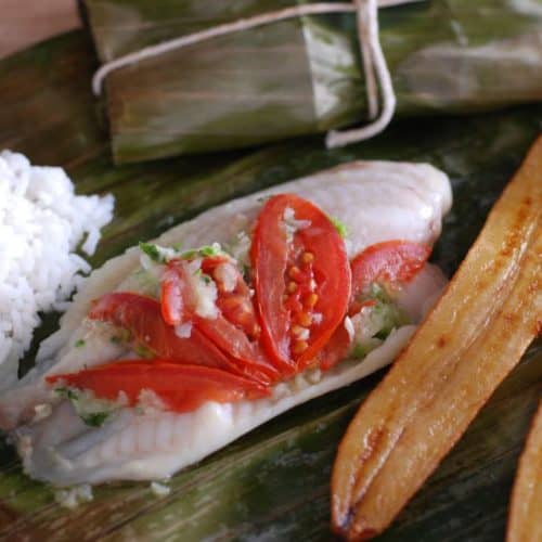 Maboké de Capitaine (Steamed Fish in Banana Leaf) - International Cuisine