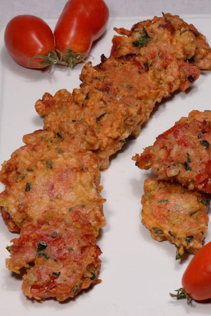 Greek Domatokeftedes (Tomato Fritters) - International Cuisine