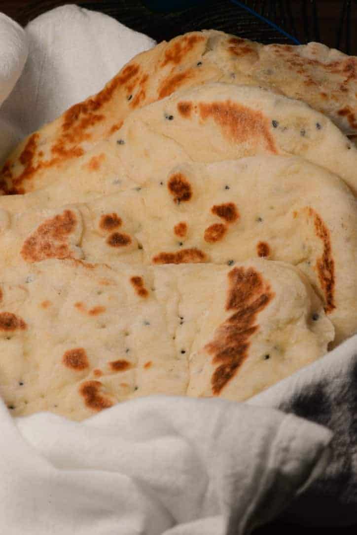 Indian Garlic Naan Bread - International Cuisine