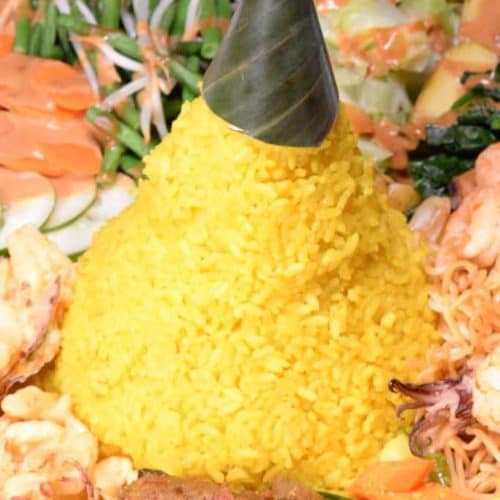 Indonesian Yellow Rice (Nasi Kuning) - International Cuisine