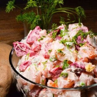 Lithuanian Vegetable Salad (Darzoviu Misraine) - International Cuisine