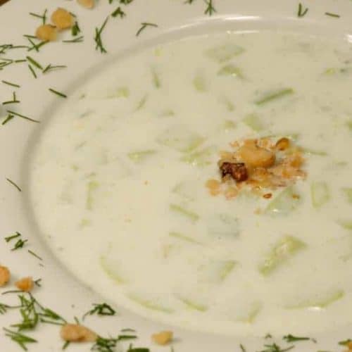 Macedonian Cucumber Soup (Tarator) - International Cuisine