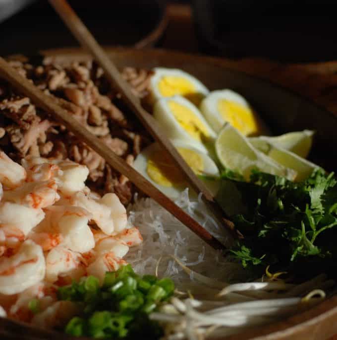 Kuy Teav (Pork and Seafood Noodle Soup) - International Cuisine