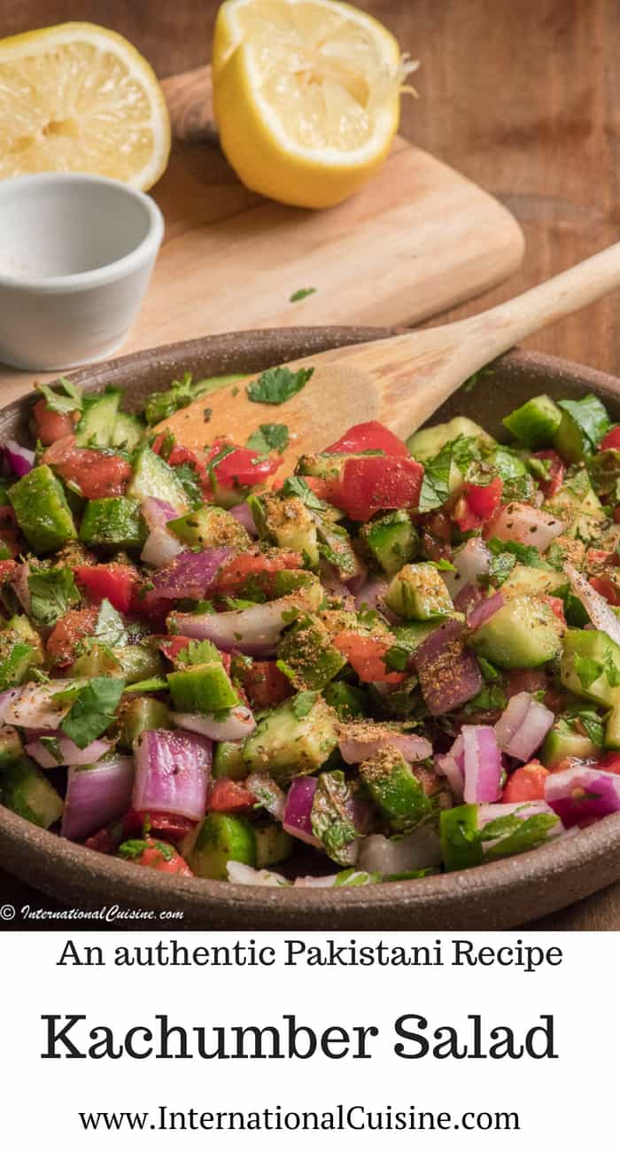 Kachumber Salad (Pakistani Chopped Salad) - International Cuisine