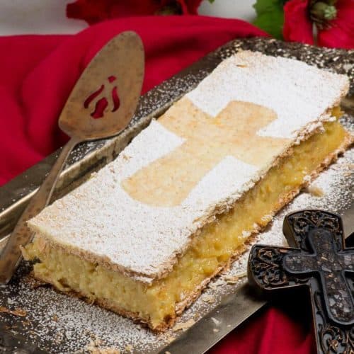 Polish Papal Cream Cake (Kremowka Papieska) - International Cuisine