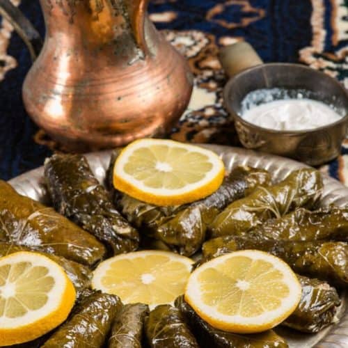 Qatari Warak Enab (Stuffed Grape Leaves) - International Cuisine
