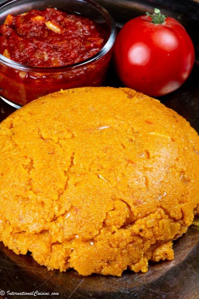 Togo Djenkoume Tomato Cornmeal Recipe - International Cuisine